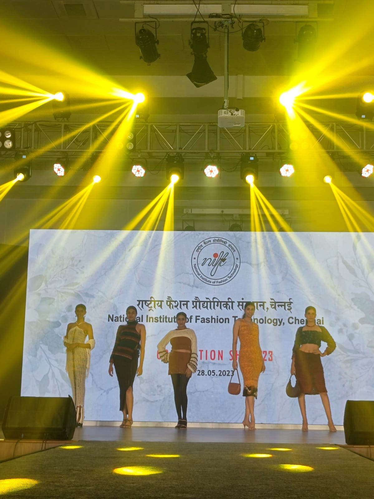 Khadi hand knits on the ramp - Shuttles and Needles